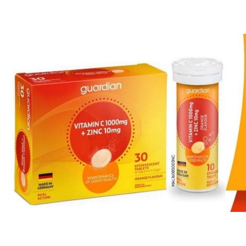 Guardian Effervescent Vitamin C + Zinc(exp2027) | Shopee Malaysia