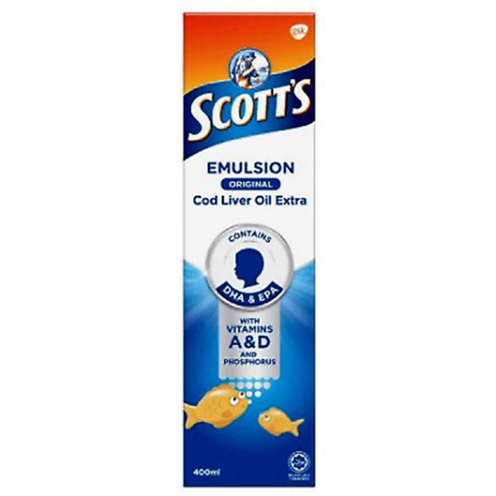 SCOTT'S EMULSION ORIGINAL 400ML(exp: 20/10/2024) | Shopee Malaysia