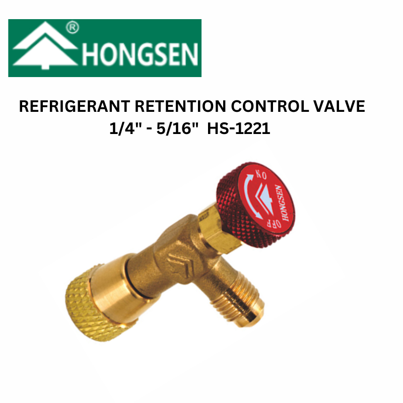 HONGSEN REFRIGERANT RETENTION CTRL VALVE-1/4"X5/16"(HS-1221) | Shopee ...