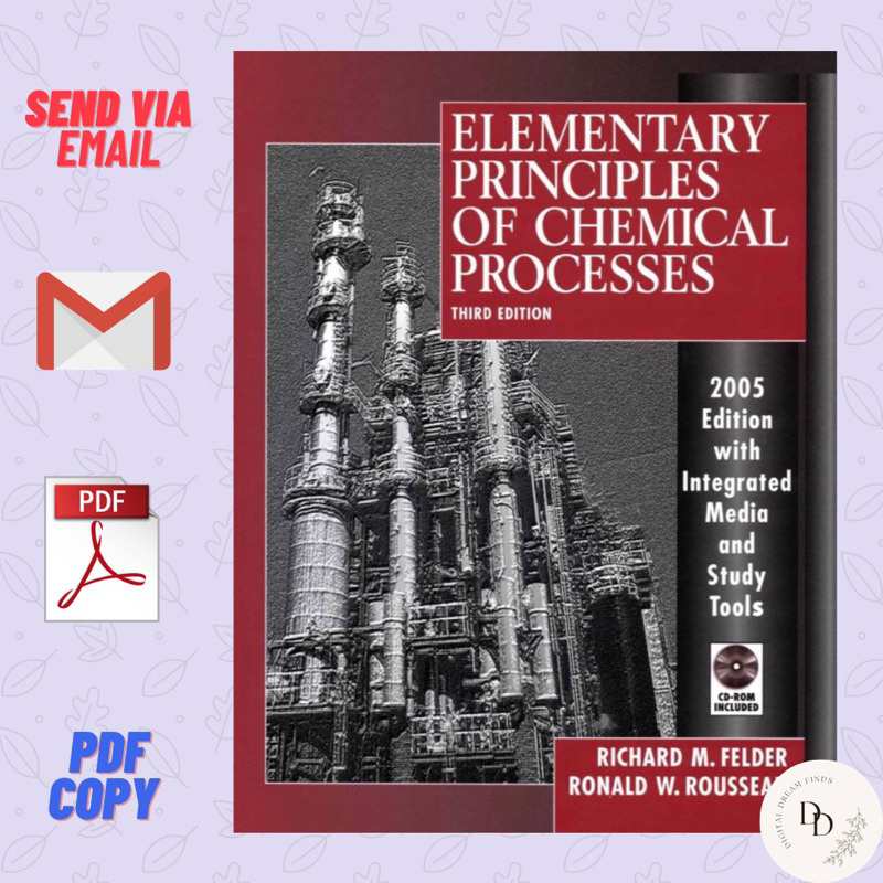 Elementary Principles of Chemical Processes 3rd Edition Richard M ...