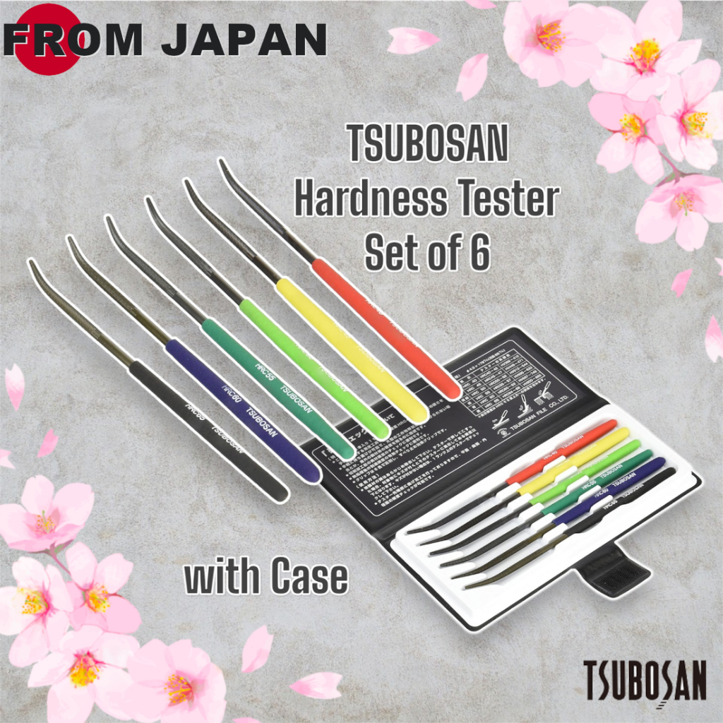 TSUBOSAN Japanese Hardness Tester Checker File HRC40-HRC65 set MA00600 ...