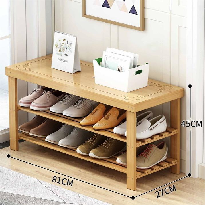 Shoe Rack Shoe Changing Bench Wooden Shoe Storage Chair Wooden Shoe ...