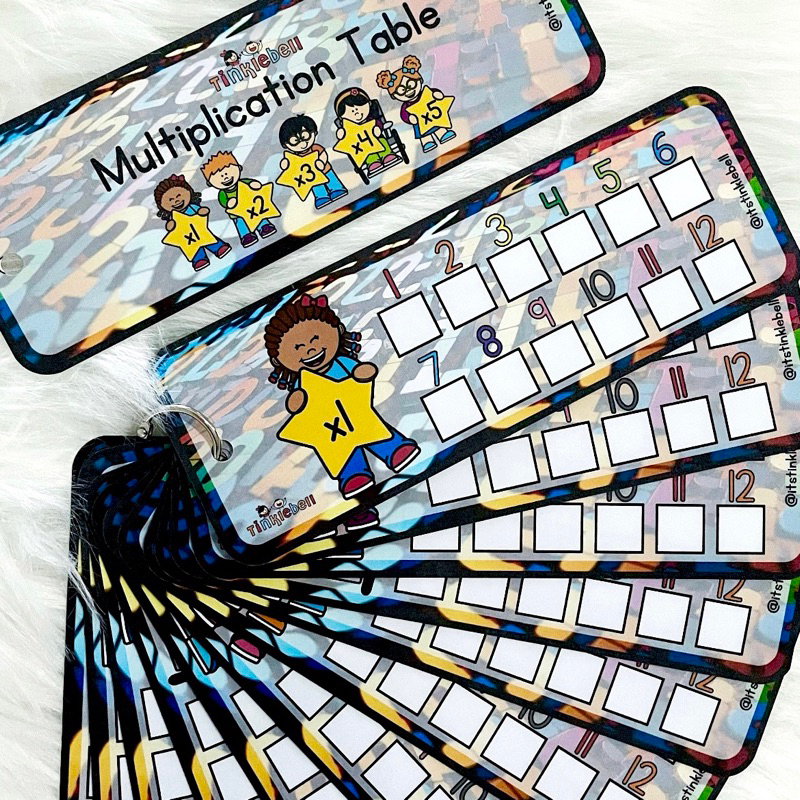 Multiplication Table Flip Cards | Shopee Malaysia