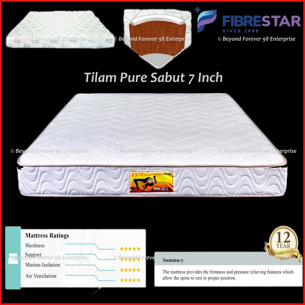 Fibrestar Mattress, Easy 100% Coconut FIbre ,Tilam Sabut ,Tilam Keras ...