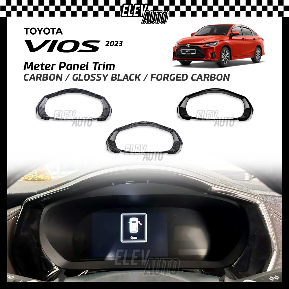 Toyota Vios 2023 2024 CARBON BLACK Meter Frame Panel Trim Interior ...