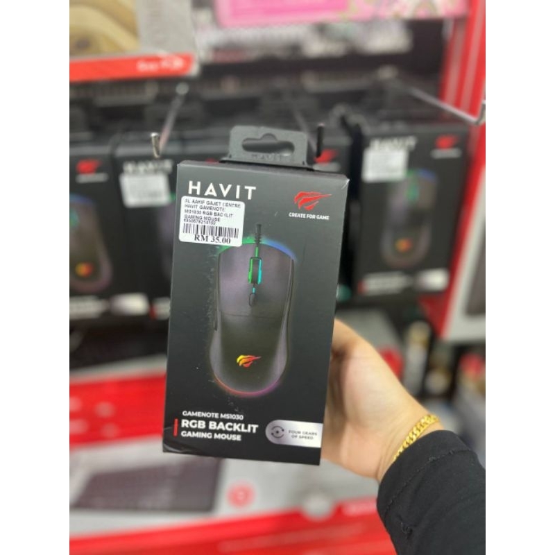 HAVIT GAMENOTE MS1030 RGB BACKLIT GAMING MOUSE | Shopee Malaysia