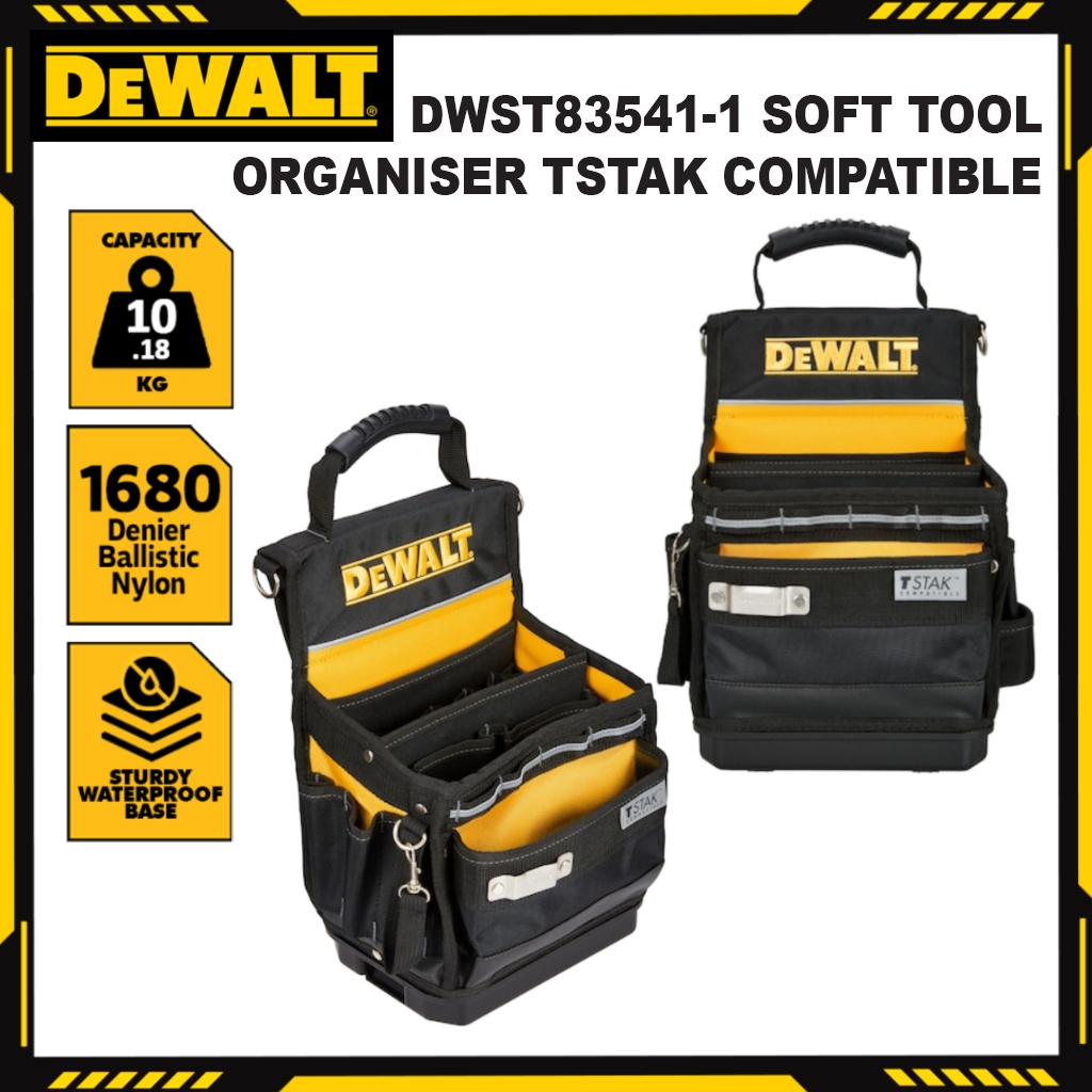 DEWALT DWST83541 HEAVY DUTY SOFT TOOL ORGANISER TSTAK COMPATIBLE WITH ...