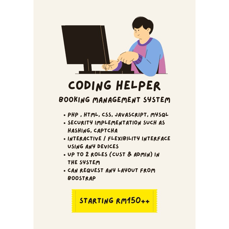 CODING HELPER (BOOKING MANAGEMENT SYSTEM) | Shopee Malaysia