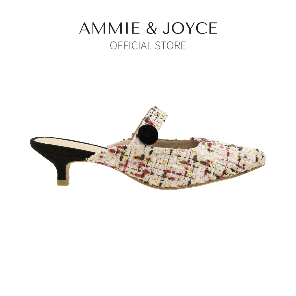 AMMIE & JOYCE Finn Ladies Heel Women Shoes (Tweed Berry) | Shopee Malaysia