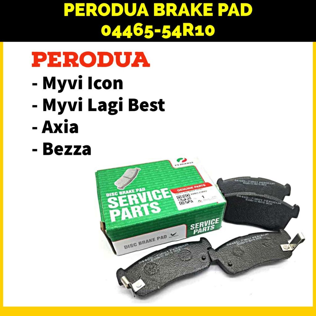 【100% ORIGINAL】PERODUA BREK PAD DEPAN (04465-54R10) - AXIA/ BEZZA/ MYVI ...
