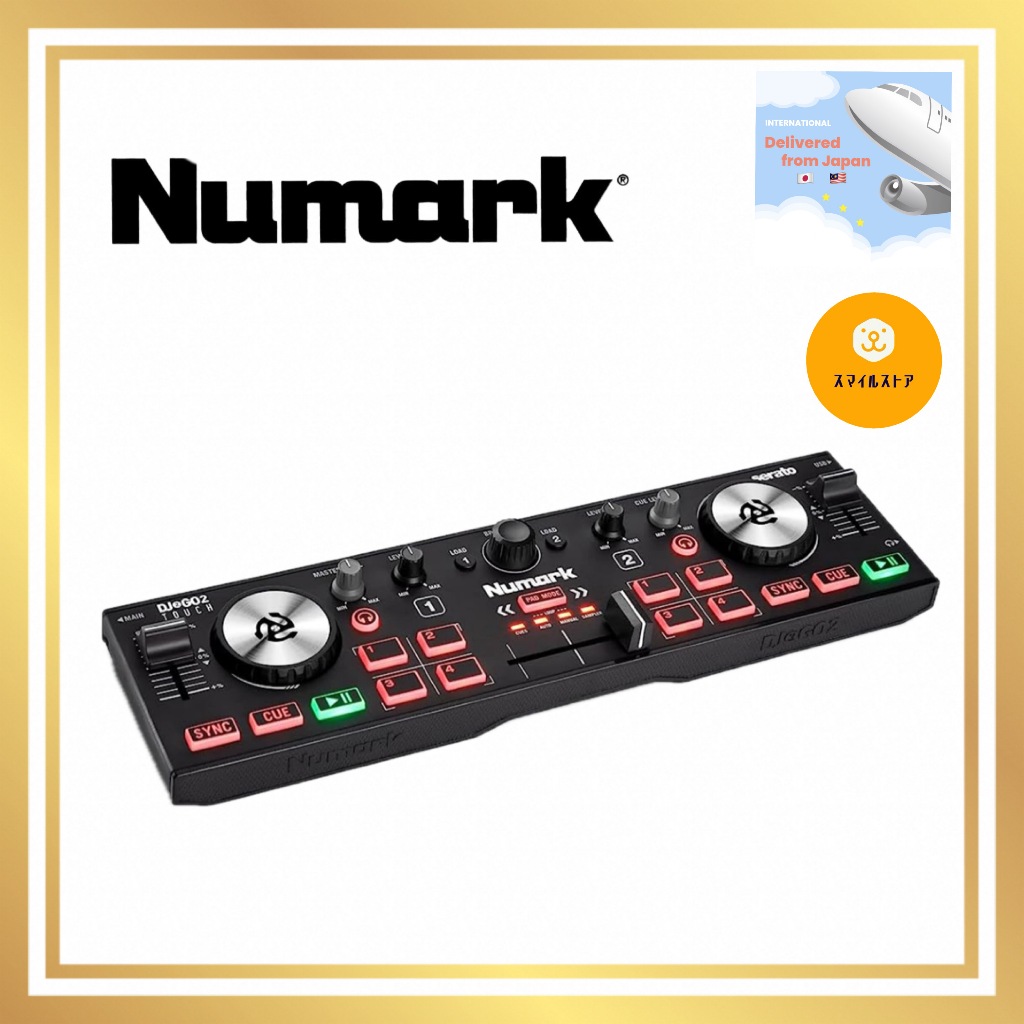 Numark DJ controller, portable DJ equipment with USB, 2 decks, touch ...