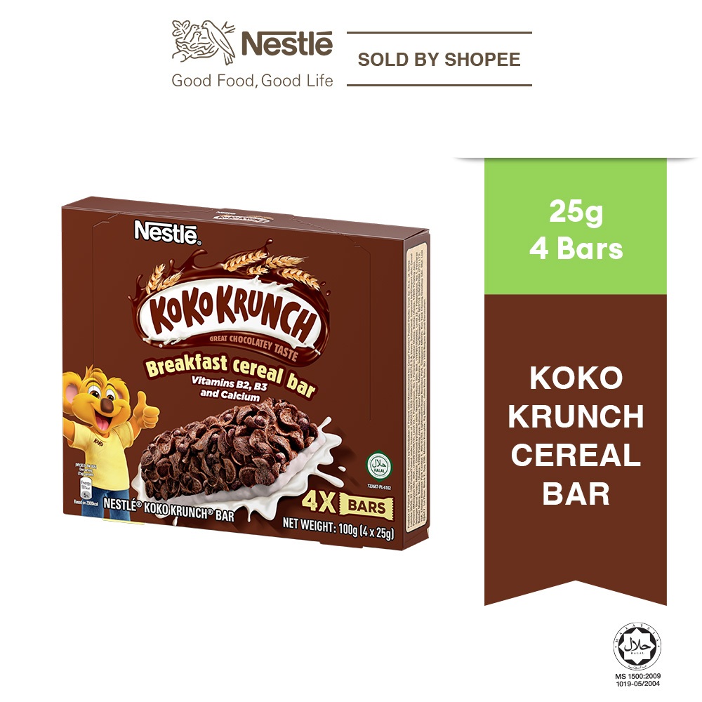 NESTLE Koko Krunch Cereal Bar 25g x 4s (Halal) | Shopee Malaysia