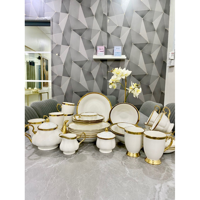 [PILIH ITEM] Loose set Exquisite Gold Set Pinggan Gold Exclusive Dining ...