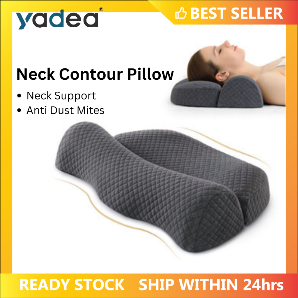 Cervical Memory Foam Pillow Neck Contoured Support for Neck and ...