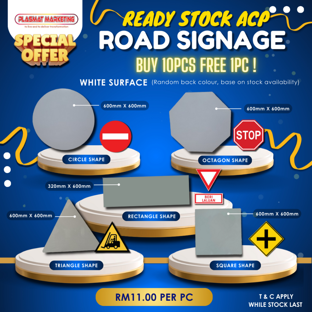 [Beli 10 Percuma 1] ACP Panel Road Sign Pelbagai Bentuk untuk Papan ...