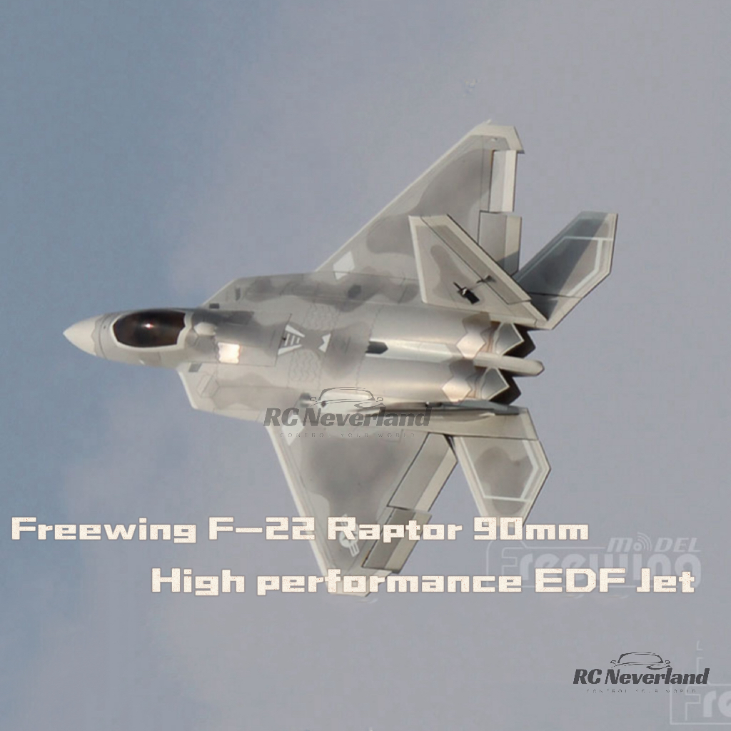 Freewing F-22 Raptor Ultra Performance 6S 90mm EDF Jet PNP RC airplane ...