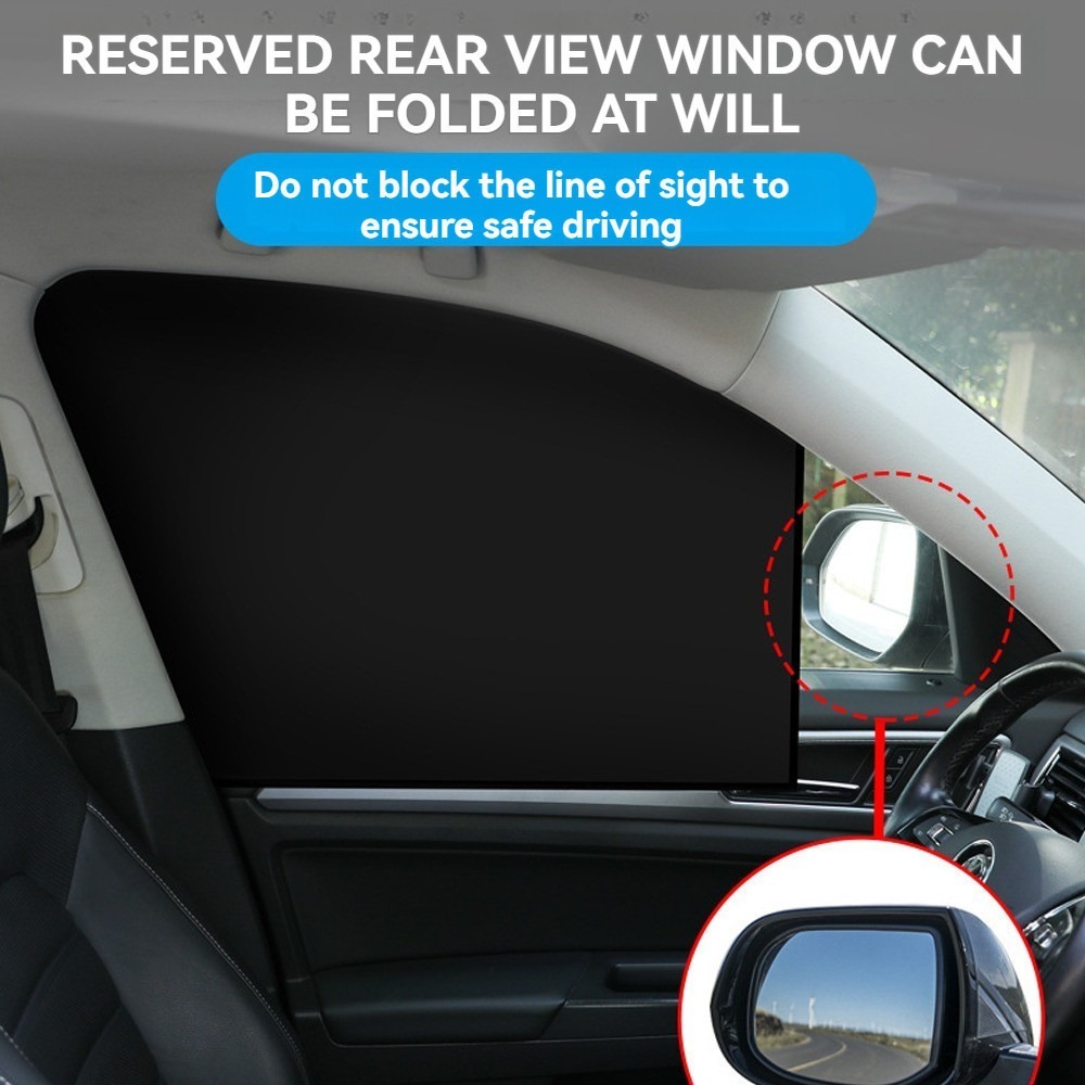 Magnetic Auto Foldable Window Sunshade Cover UV Protector Universal Car ...