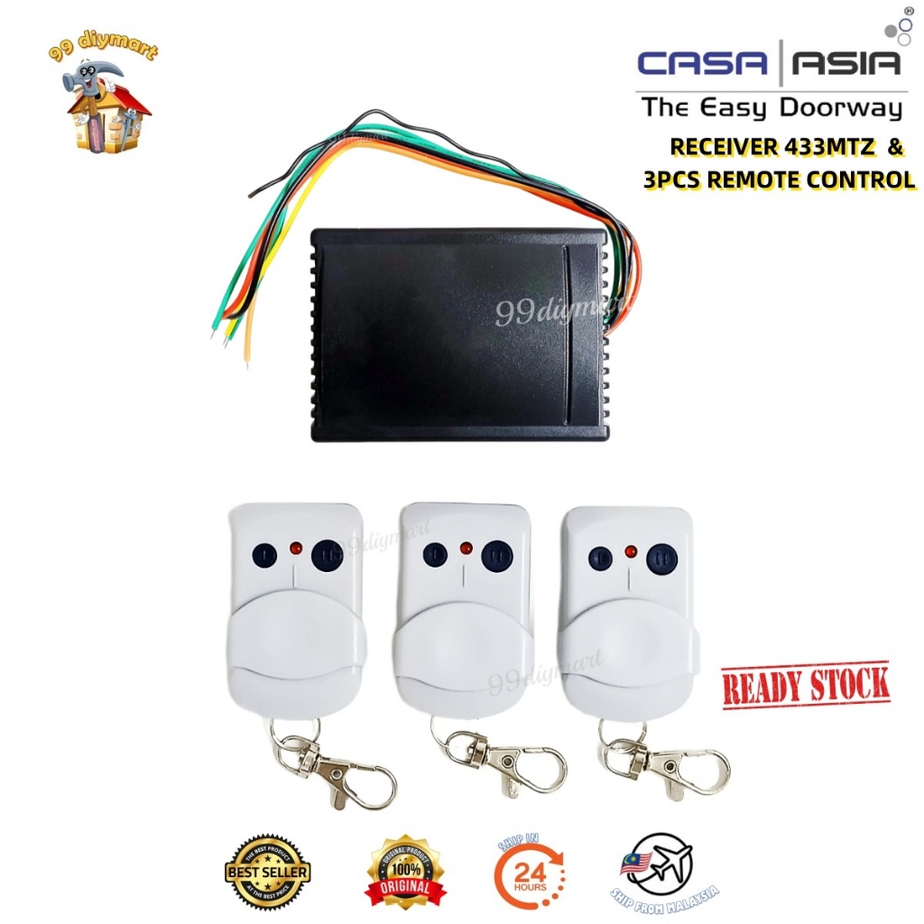 Autogate 2CH Casa Asia Alat Kawalan Jauh 433mtz DIPSW | Casa Asia 2CH ...