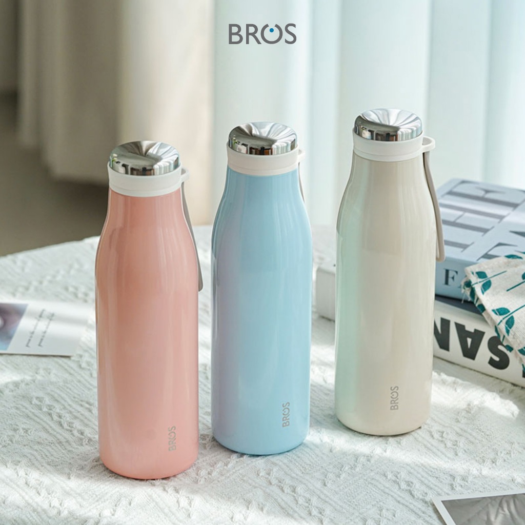 BROS Flass Dreamer 500ml Ceramic Coated Stainless Steel Thermal Water ...