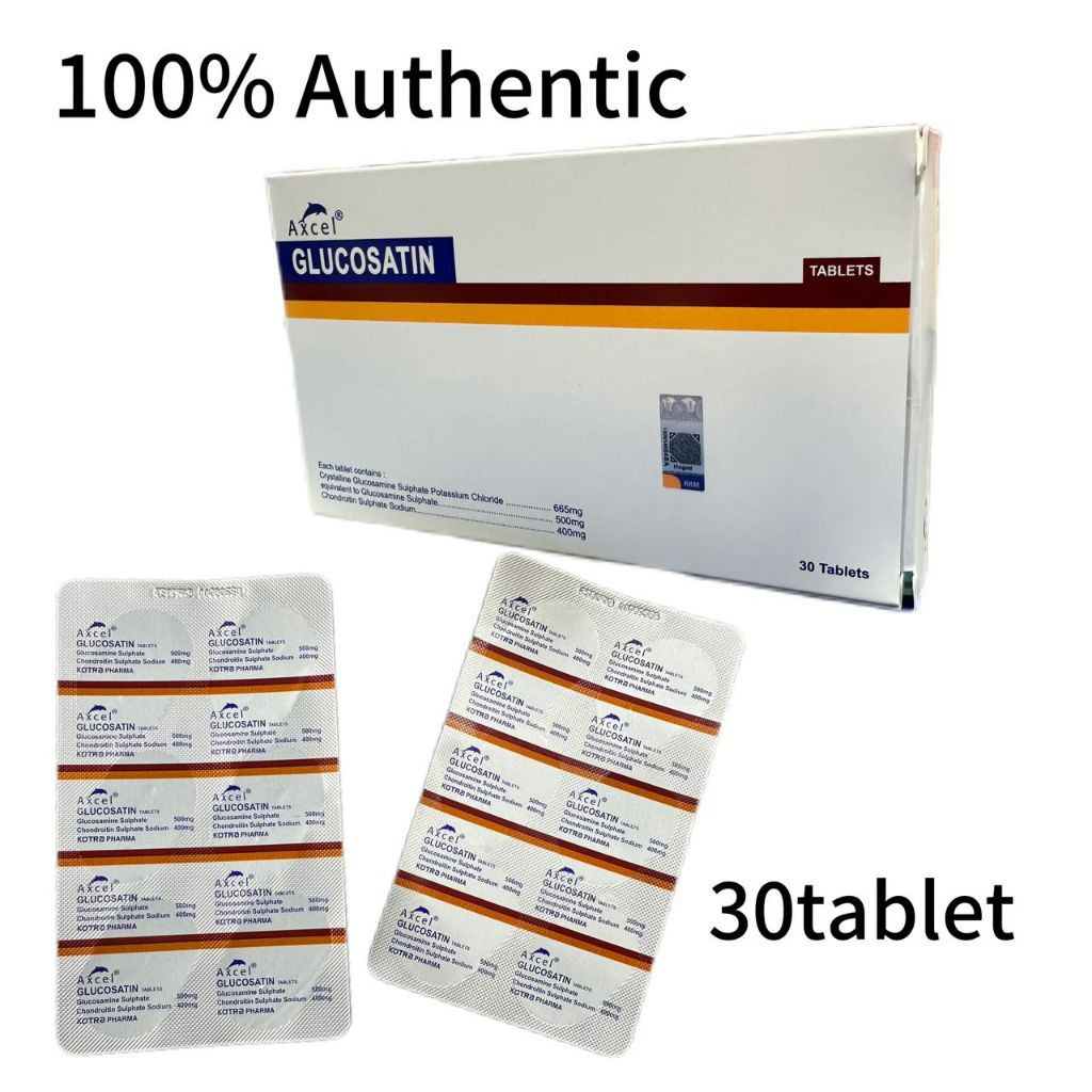 AXCEL GLUCOSATIN 30 TABLETS (glucosamine + chondroitin) | Shopee Malaysia