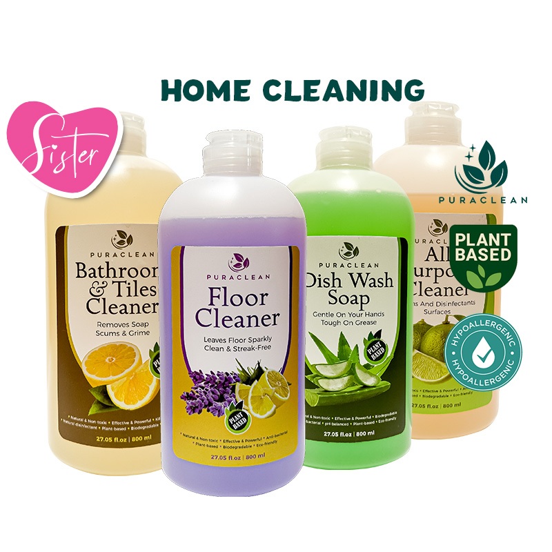 Puraclean Home Floor & Tiles Cleaner / Dish Wash / All Purpose Cleaning ...