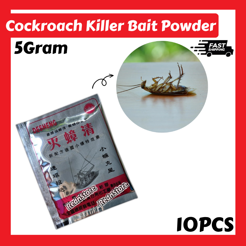 【10PCS】Ant Cockroach Killer Bait Powder / Serbuk Ubat Racun Lipas Semut ...