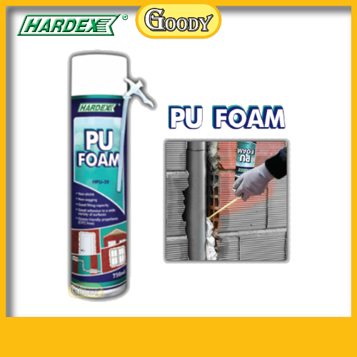 HARDEX PU Foam 750ml (HPU30) Polyurethane Foam / PU Foam Spray / Menyumbat Lubang | Shopee Malaysia