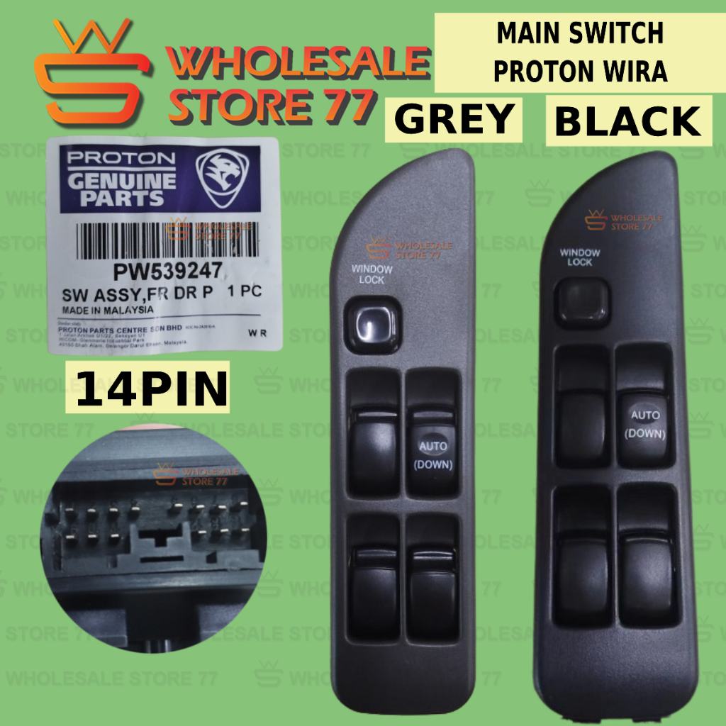 READY STOCK | Proton Wira Power Window Main Switch Master Switch Driver ...