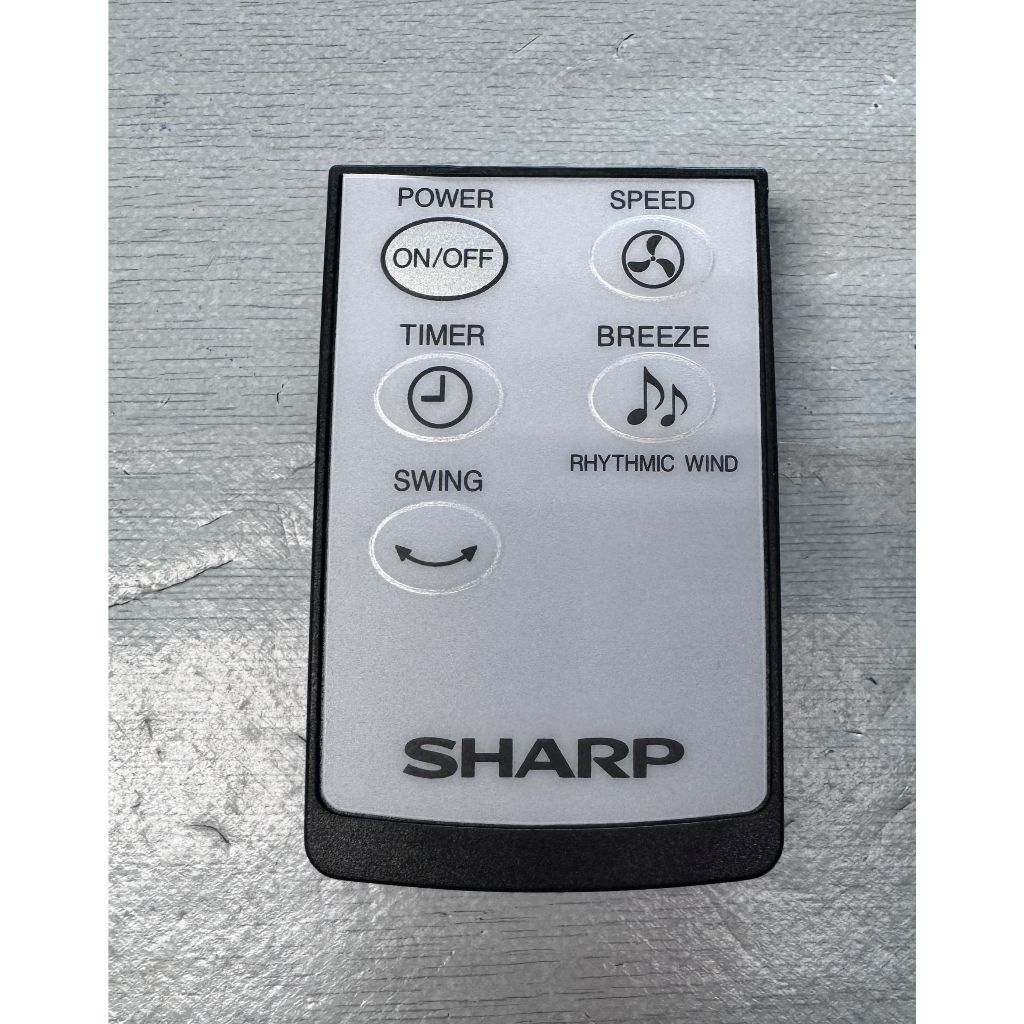 SHARP 289600 ORIGINAL PJW 169R REMOTE CONTROL WALL FAN KIPAS DINDING ...