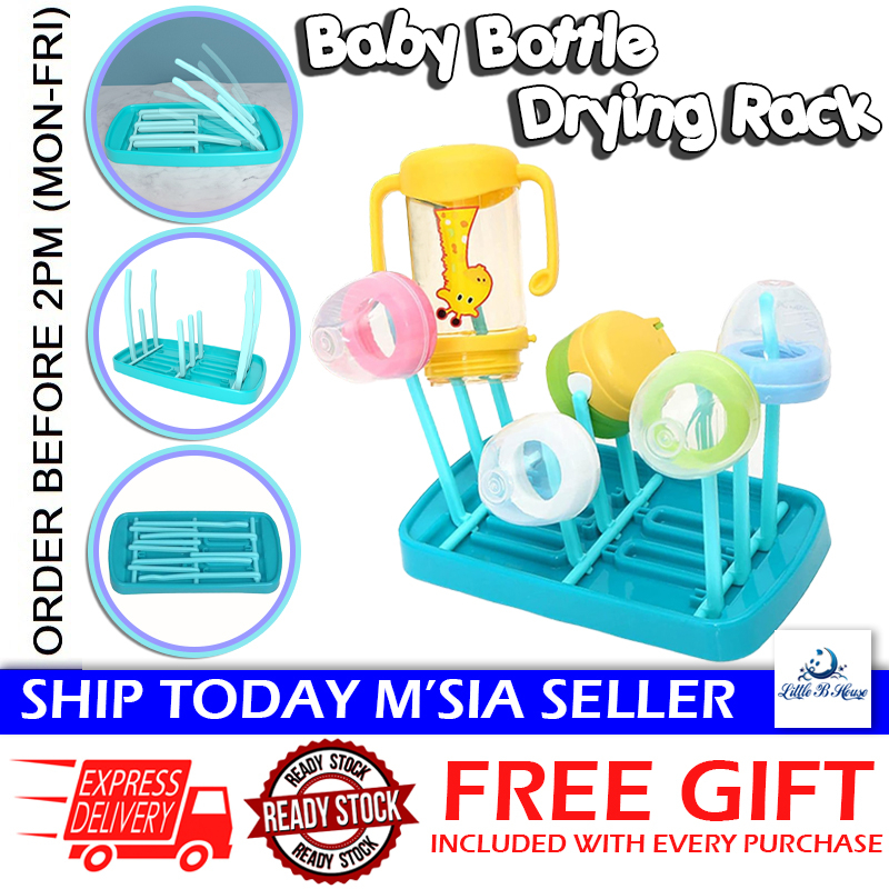[Little B House] Foldable Milk Bottle Drying Rack Milk Bottle Drainer ...