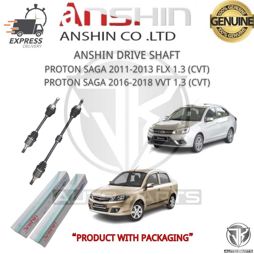#ANSHIN#JAPAN DRIVE SHAFT PROTON SAGA 2011-2013 FLX 1.3/1.6 CVT,SAGA ...