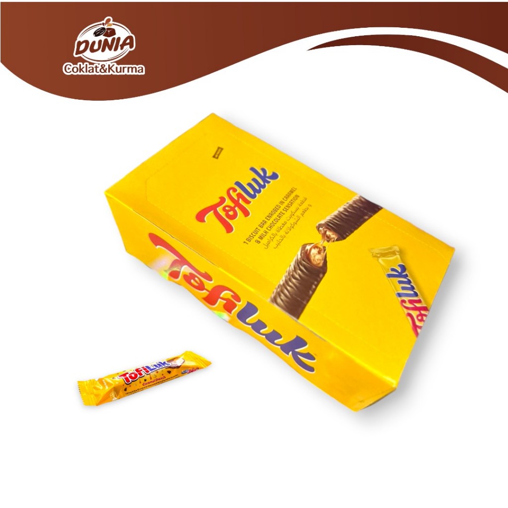 Tofiluk Caramel Crunch Chocolate Bar (10g) Arab Chocolate Snack Food ...