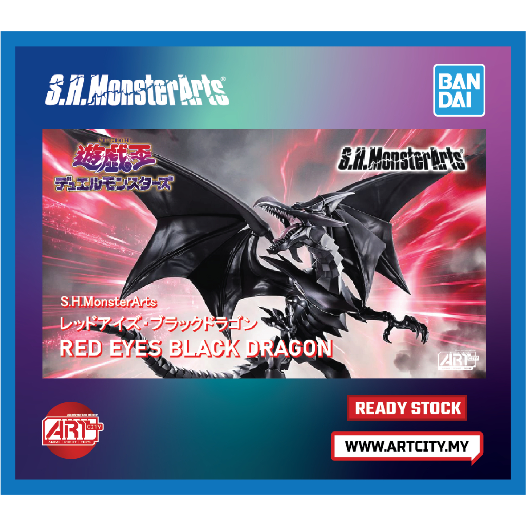 (READY STOCK) Bandai S.H.MonsterArt - SHM Red Eyes Black Dragon ...