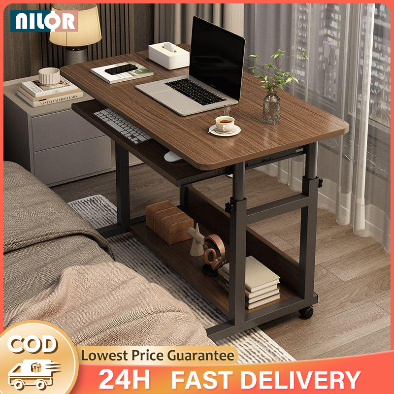 Multifunctional L60/80cm Adjustable Bedside Laptop Table Sofa Side ...