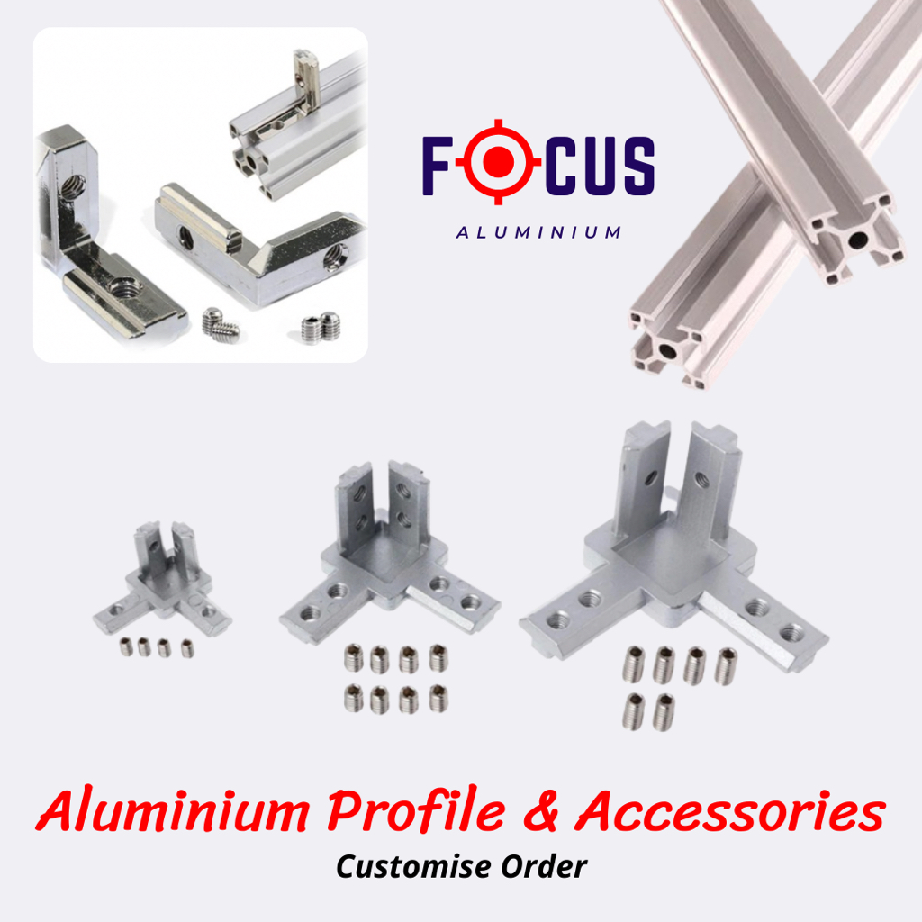 FOCUS Aluminium Profile Customise Order with Accessories | Shopee Malaysia