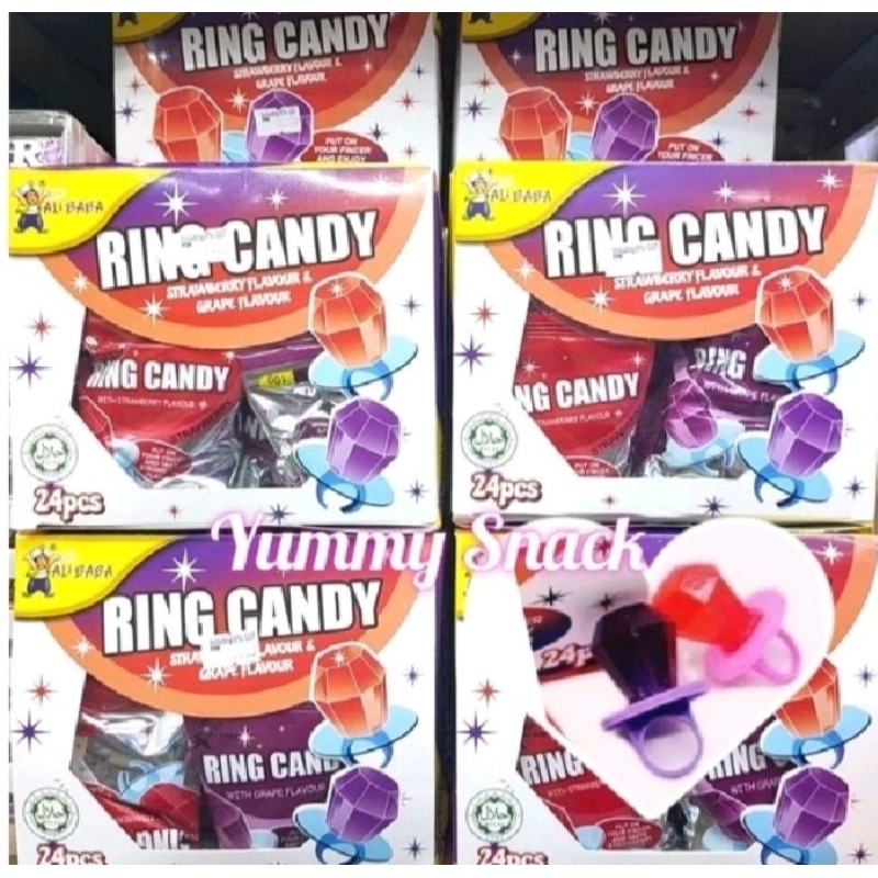30pieces) Alibaba Ring Candy Fruit Flavours Halal Ready Stock | Shopee ...
