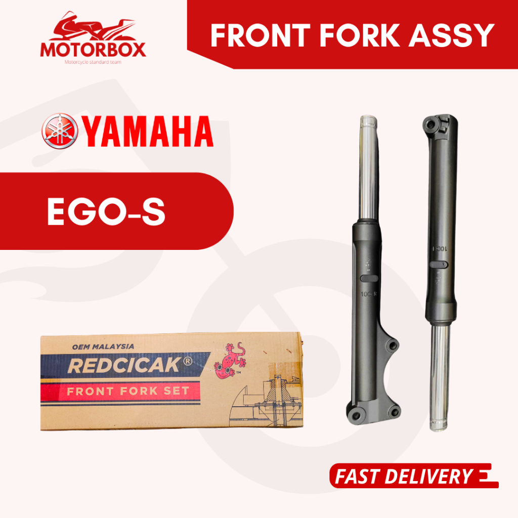 100% RED CICAK FRONT FORK ASSY EGOS - EGO-S EGO S FORK DEPAN ABSORBER | Shopee Malaysia