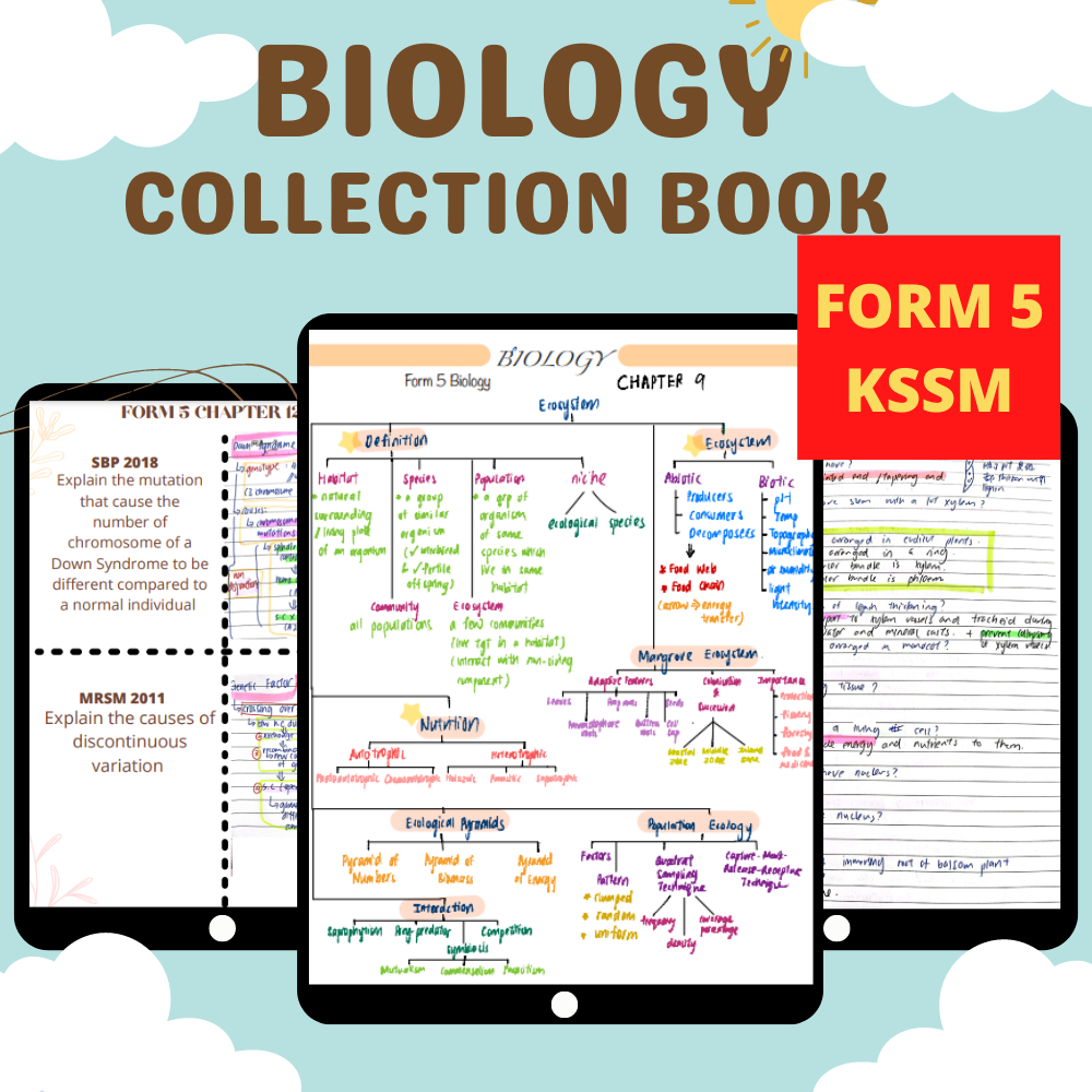 KSSM SPM Biology Study Bundle (FORM 5) | [PDF] | Shopee Malaysia