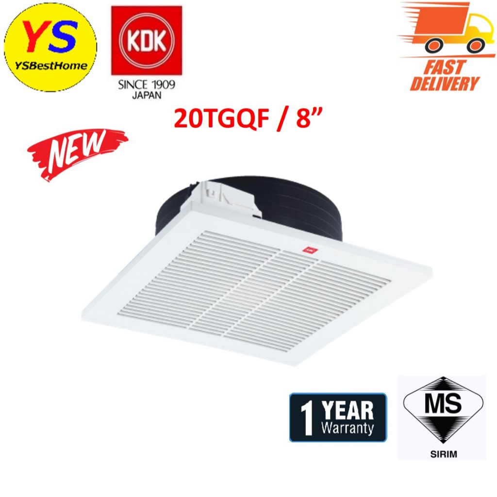 KDK Ceiling Mounted Fan 20TGQF(NEW MODEL!!) / 20CQT1 (20cm/8″) | Shopee ...