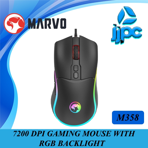 MARVO M358 7200 DPI Gaming Mouse with RGB Backlights | Shopee Malaysia