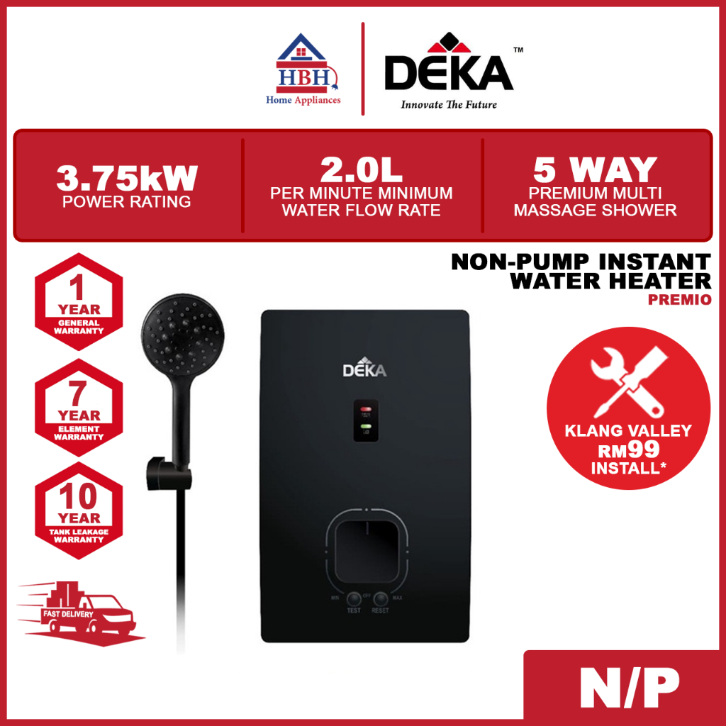 [RM99 Install] Deka PREMIO 3.75kW Non Pump Electric Instant Water ...
