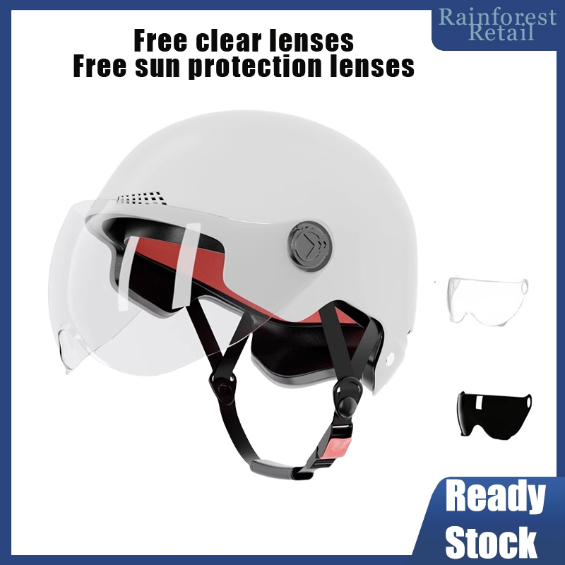Topi Keledar Universal 3C Electric Vehicle Helmet Sun Protection Riding ...