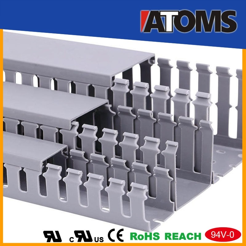 ATOMS VDR Wide Slot Open Slot Wiring Duct PVC Trunking Cable Duct Cable ...