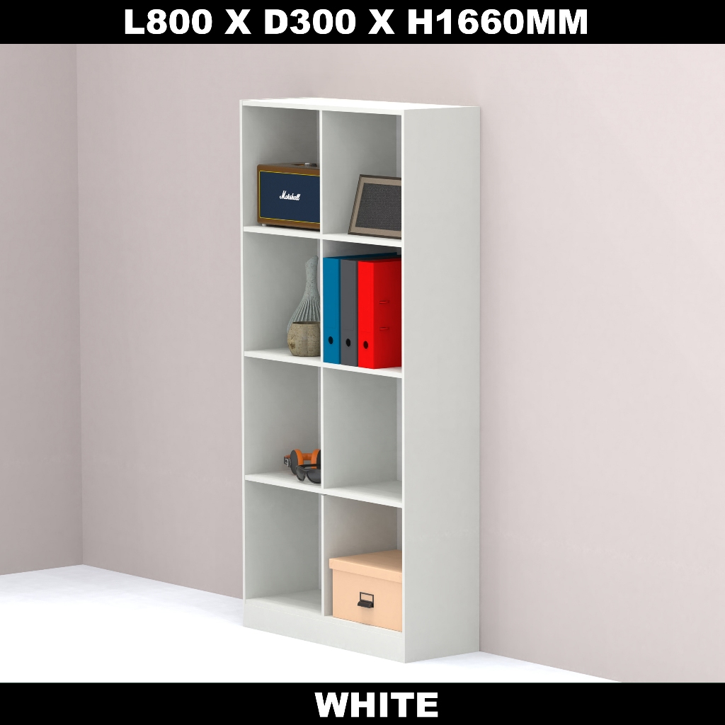 Rasaku 8 Tier Bookcase / 8 Cube Bookcase / Almari Buku / Rak Buku Rack ...