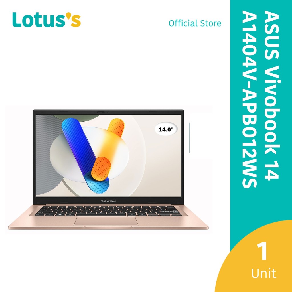 ASUS Vivobook 14 A1404V-APB012WS (C7-150U,16GB,1TB,14",W11,ROSE GOLD,H ...