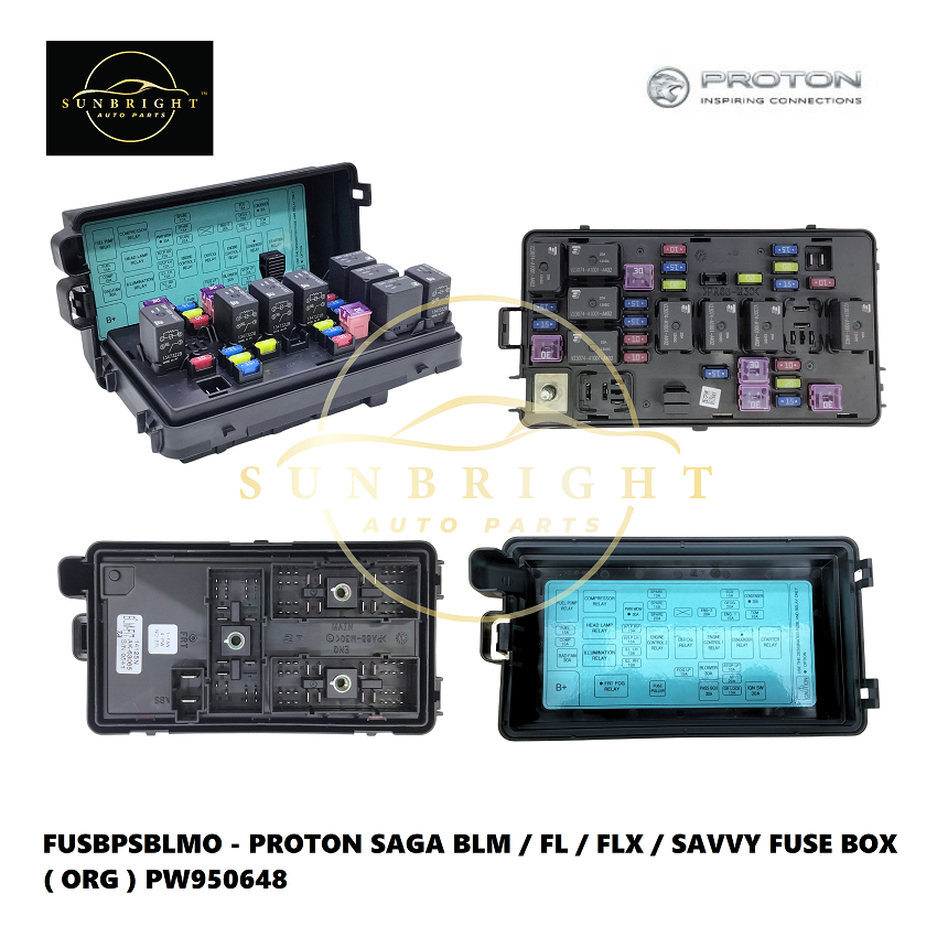 PROTON SAGA BLM / FL / FLX / SAVVY FUSE BOX ( ORG ) PW950648 | Shopee ...
