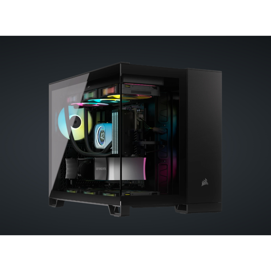 # CORSAIR iCUE LINK 2500X RGB Micro ATX Dual Chamber PC Case # [ Black ...