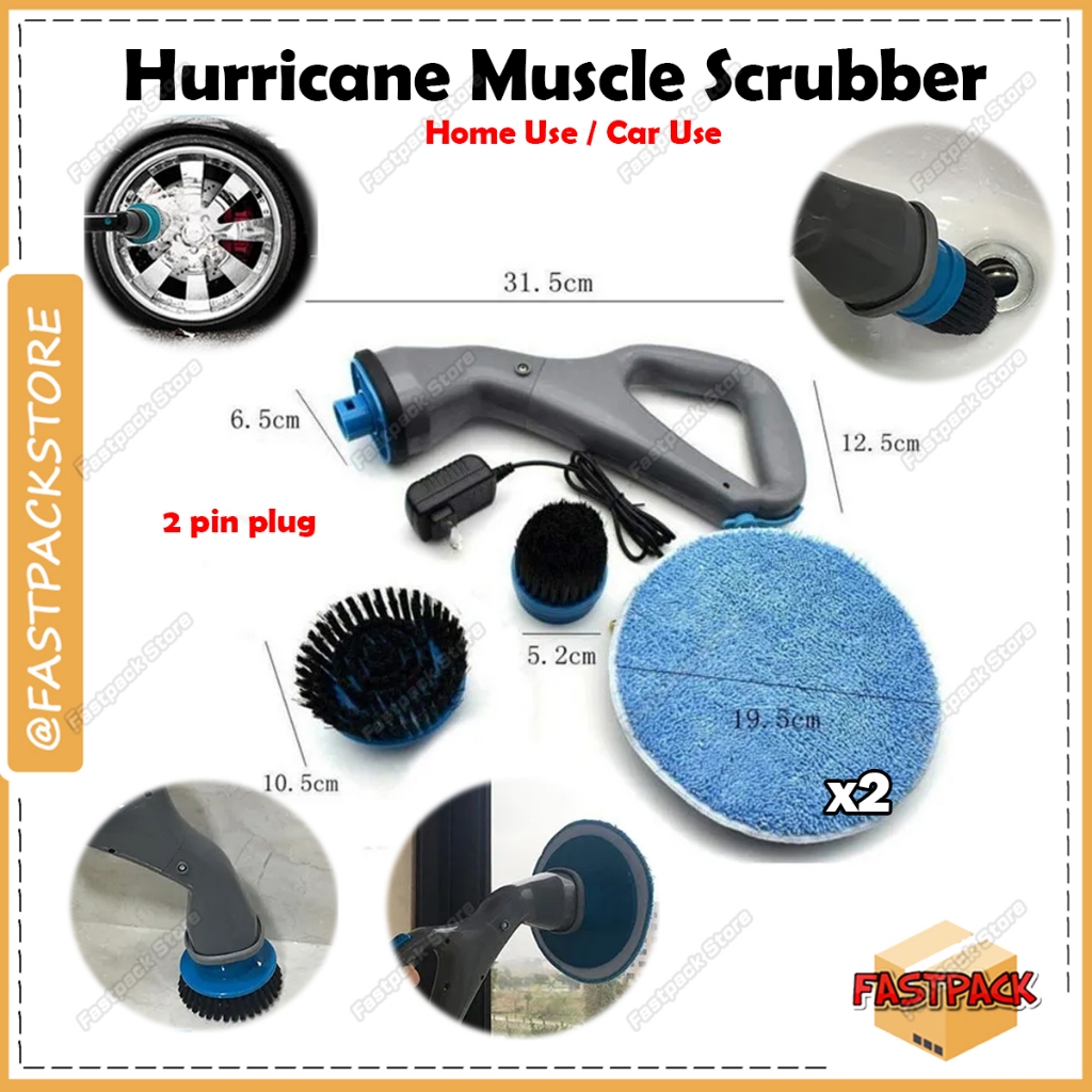 High Quality Hurricane Muscle Scrubber Easy Turbo Scrub Spin ...