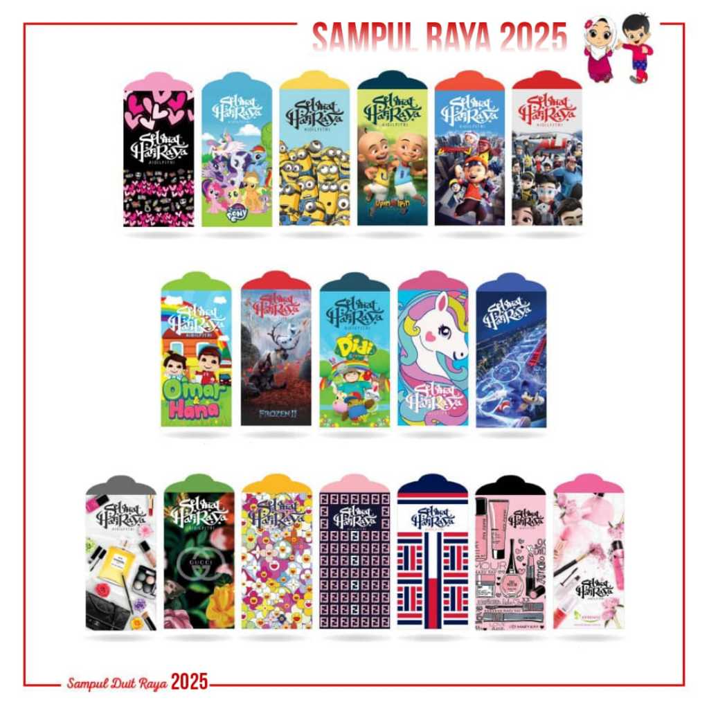 [ OFFICIAL ] SAMPUL RAYA 2025 + FREE CALENDAR I ANGPAO CANTIK MONEY ...