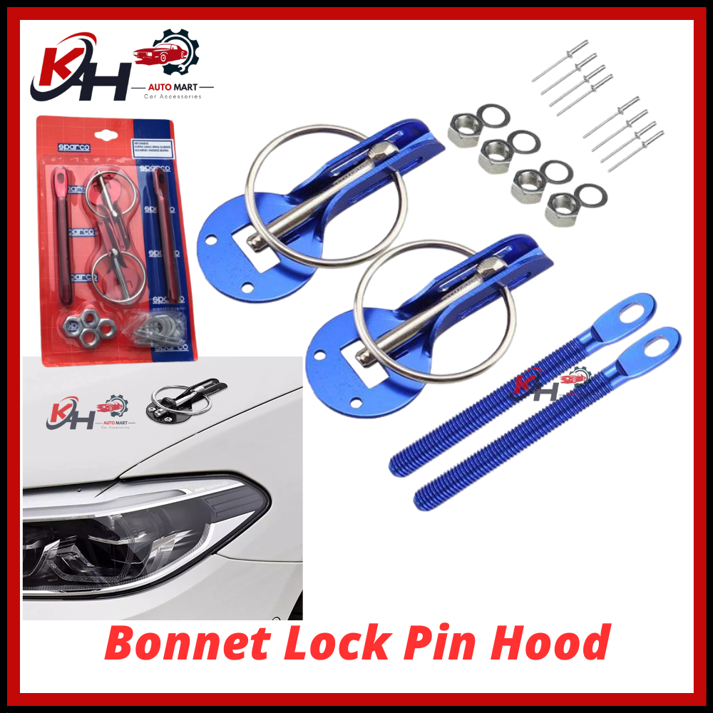 STEEL(X Karat) Sparko Carbon Bonet Lock Clip Hood Bonnet Kit Car ...